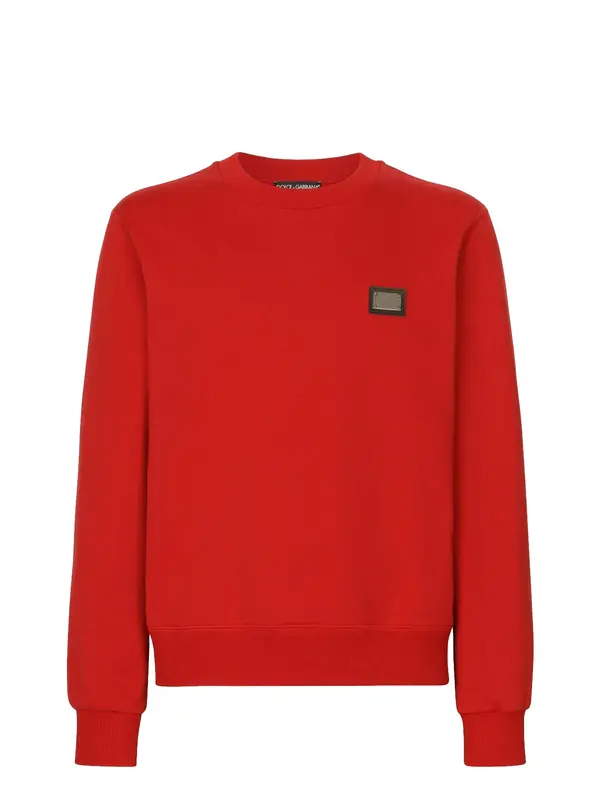 Dolce & Gabbana Dg Essentials Jersey Sweatshirt - Red