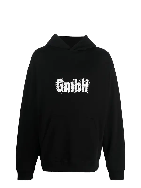 GMBH Logo-print Hoodie - Black