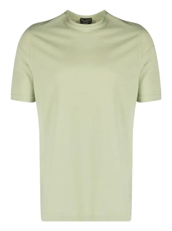 DELL'OGLIO Short-sleeve Cotton T-shirt - Green