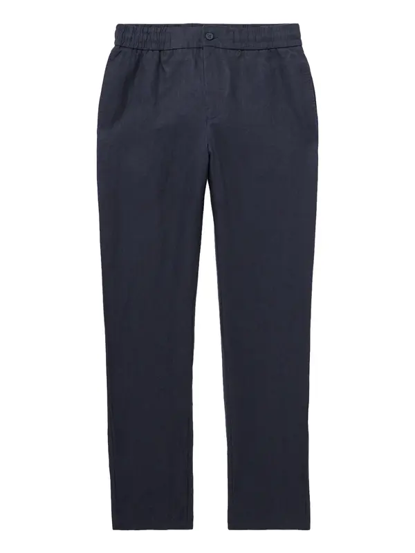 Orlebar Brown Cornell Slim-fit Straight-leg Linen Trousers - Blue