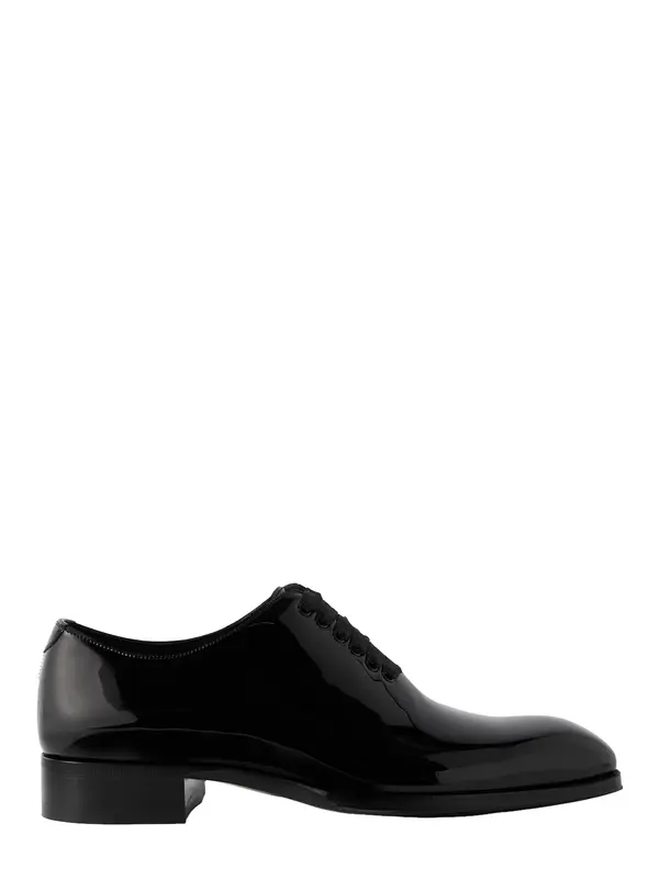 TOM FORD Elkan Whole-cut Oxford Shoes - Black