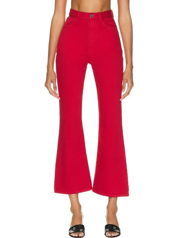 Alaïa Bootcut Jeans - Rouge Alaia