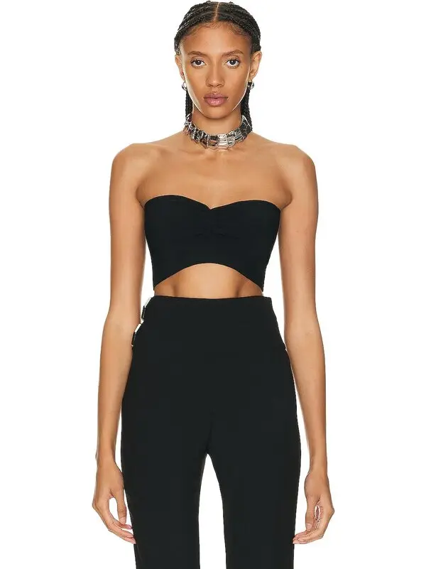 Alaïa Bandeau Top - Noir Ala?a
