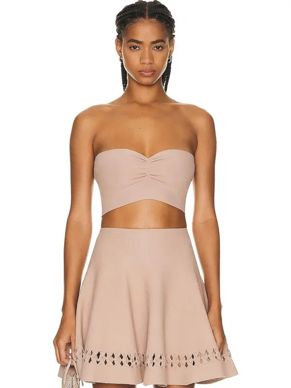 Alaïa Bandeau Top - Nude Ala?a