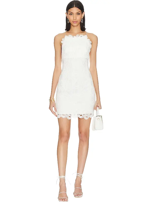 House Of Harlow 1960 X Scarlett Mini Dress - Ivory