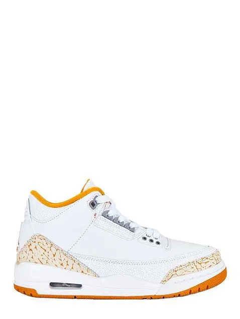 JORDAN 3 Retro Sneaker - White & Multi-color