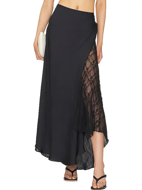 Free People Intimately Fp Make You Mine Slip Skirt - Black