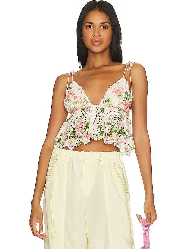 Majorelle Chrishelle Crop Top - Pink & Green
