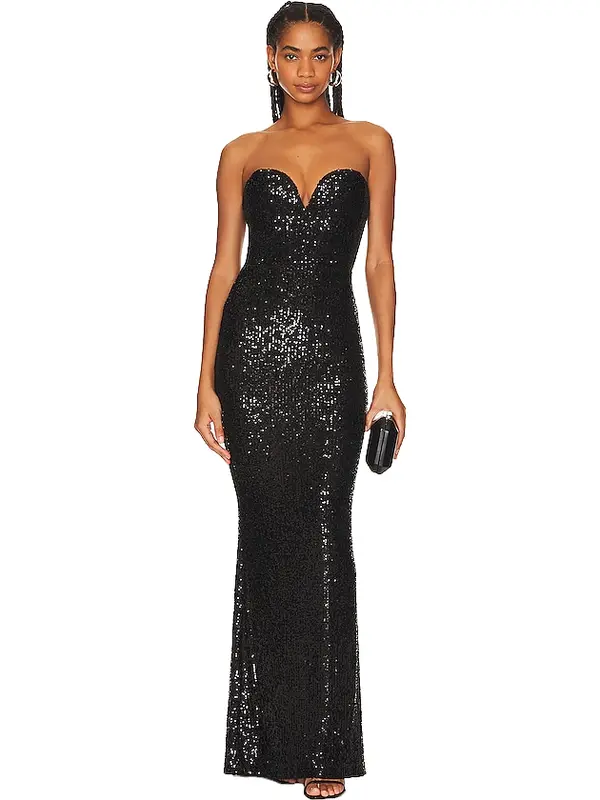 NOOKIE Lumiere Gown - Black