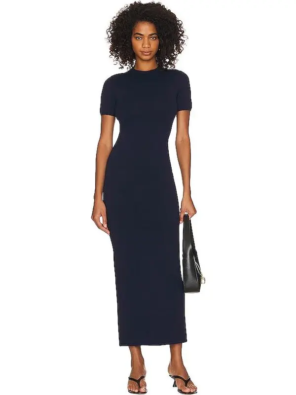 GRLFRND Florrie Knit Maxi Dress - Navy