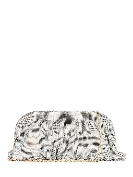 8 Other Reasons Rhinestone Clutch - Silver
