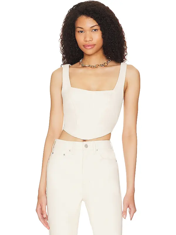 AFRM Remmie Bustier Top - Ivory