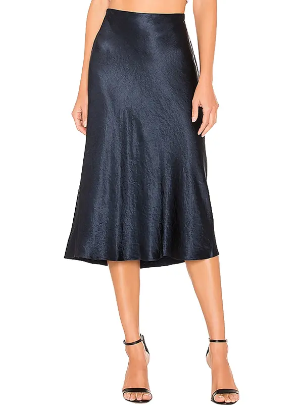Vince Slip Skirt - Coastal Blue