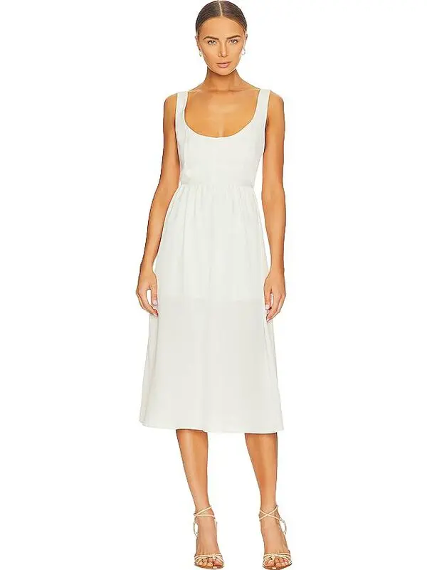 WeWoreWhat Corset Midi Dress - Whisper White