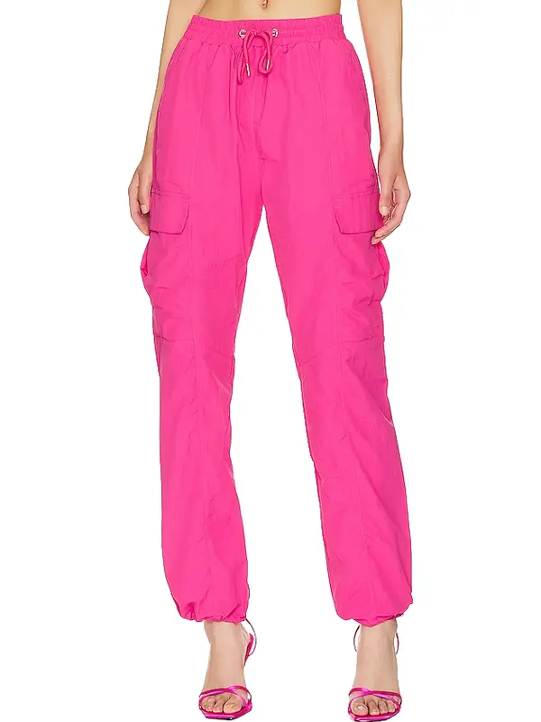 Superdown Amata Parachute Pant - Hot Pink