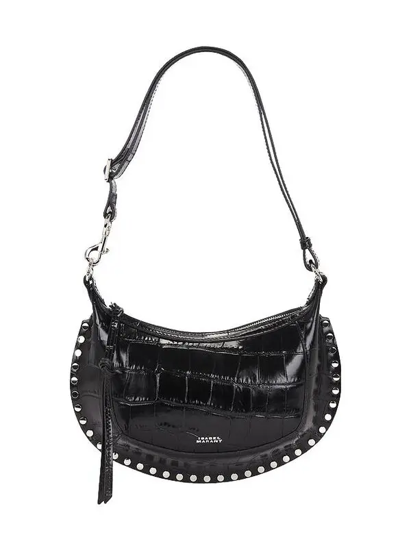 Isabel Marant Oskan Moon Bag - Black & Silver