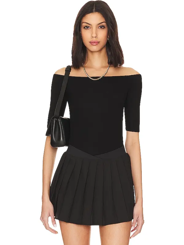 Michael Lauren Carleton Off Shoulder Top - Black