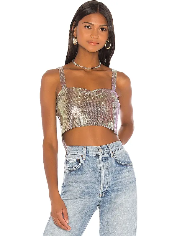 Superdown Shana Chain Crop Top - Multi