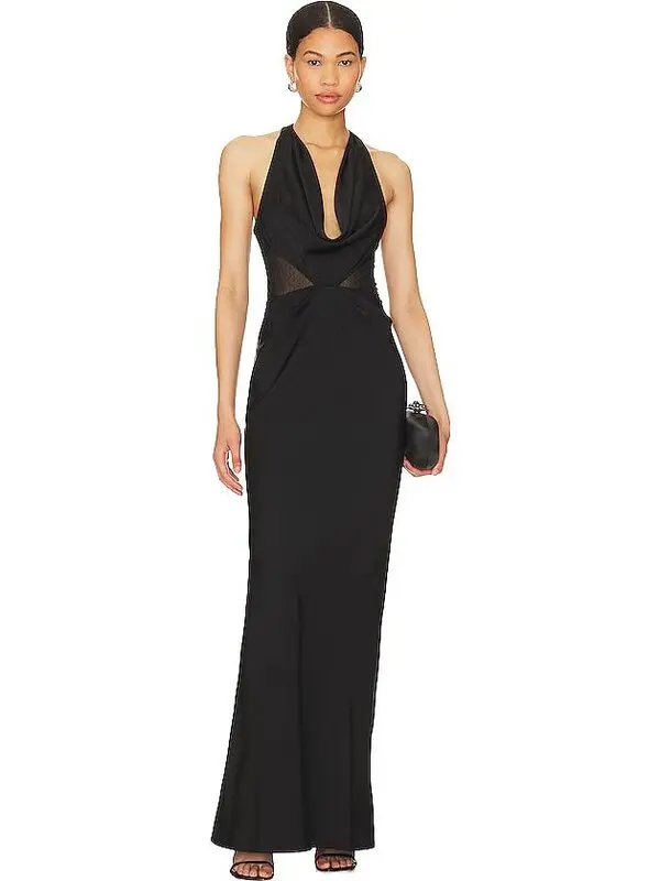H:OURS Grecia Maxi Dress - Black