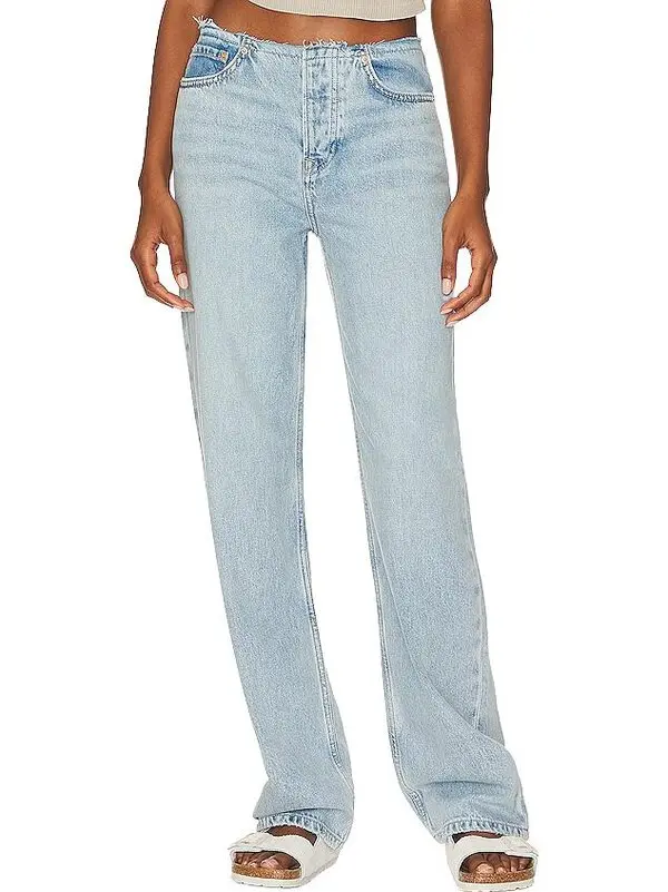 GRLFRND Jordan Low Rise Boyfriend Jeans - Hot Springs