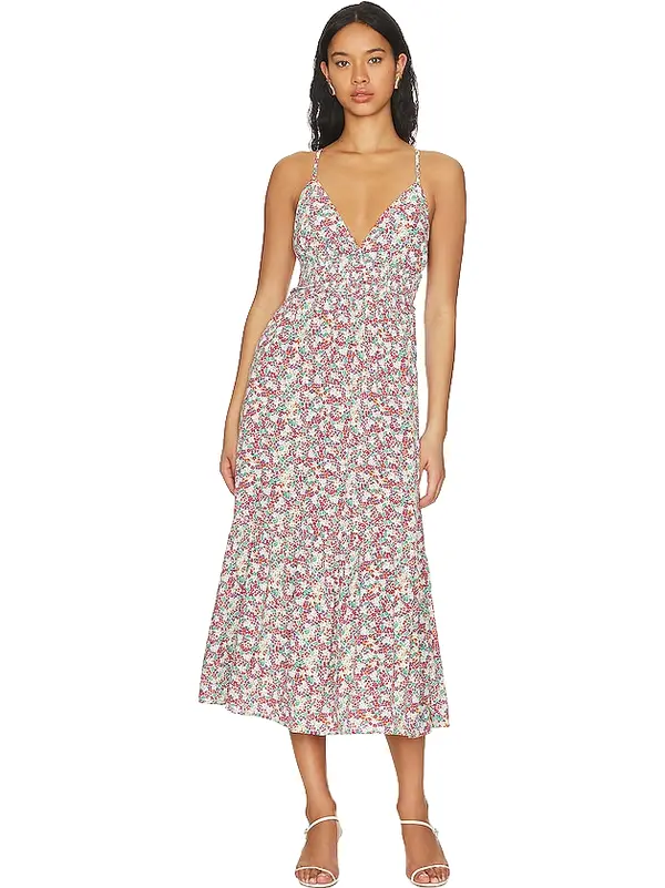 Steve Madden Lisa Dress - White Ditsy Floral