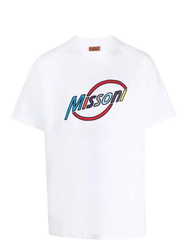 Missoni Logo-print Cotton T-shirt - White