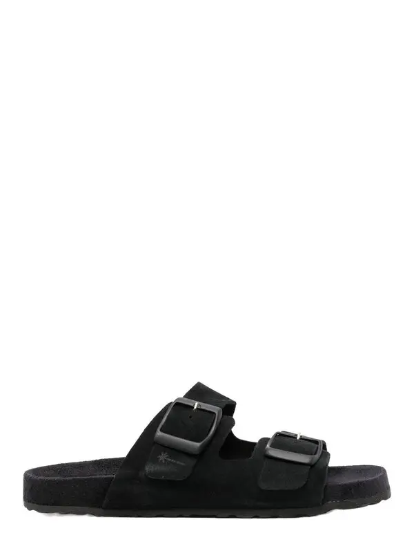 Manebí Hamptons Suede Sandals - Black
