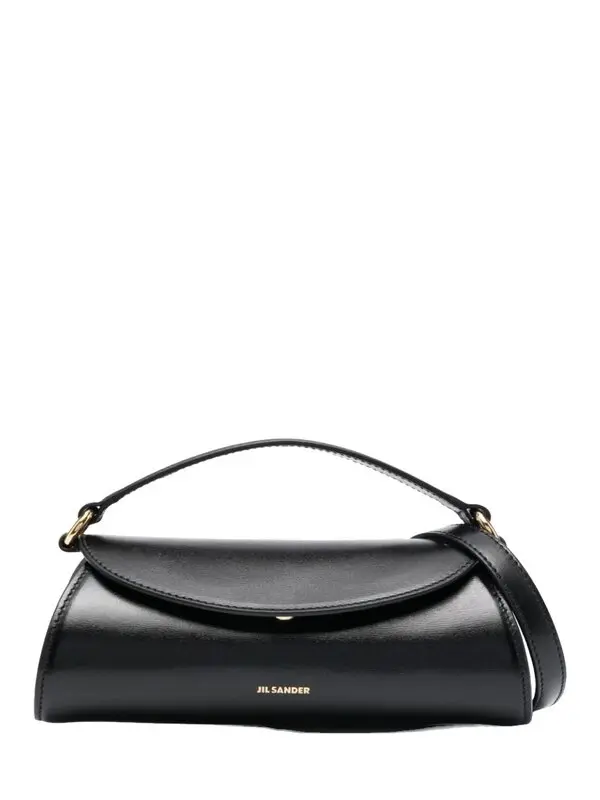 JIL SANDER Small Cannolo Tote - Black