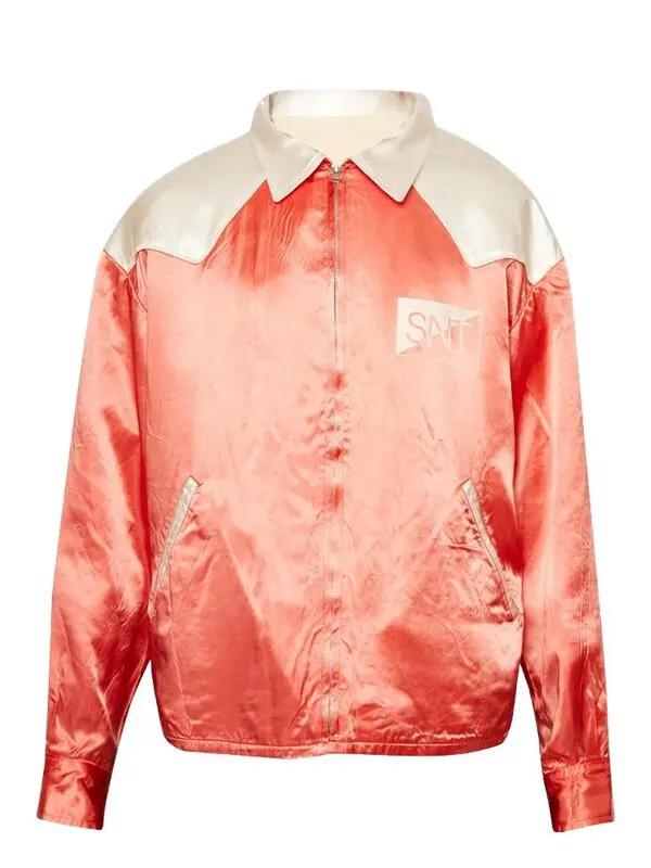 SAINT MXXXXXX Western Shirt Jacket - Red