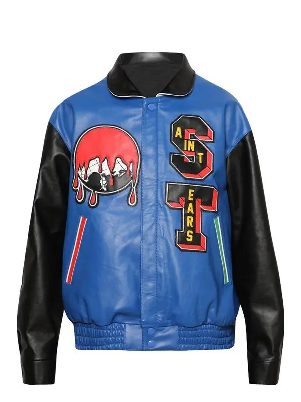 SAINT MXXXXXX Varsity Jacket - Blue