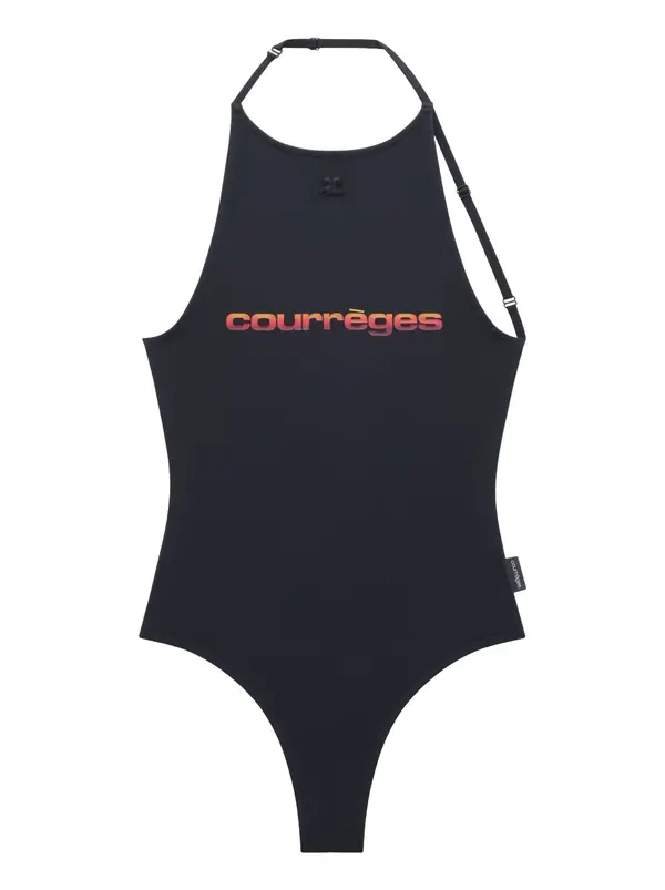 COURREGES Sunset Tech Jersey Bodysuit - Black