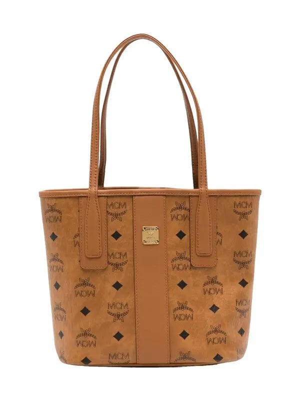 Mcm Mini Liz Reversible Tote Bag - Brown