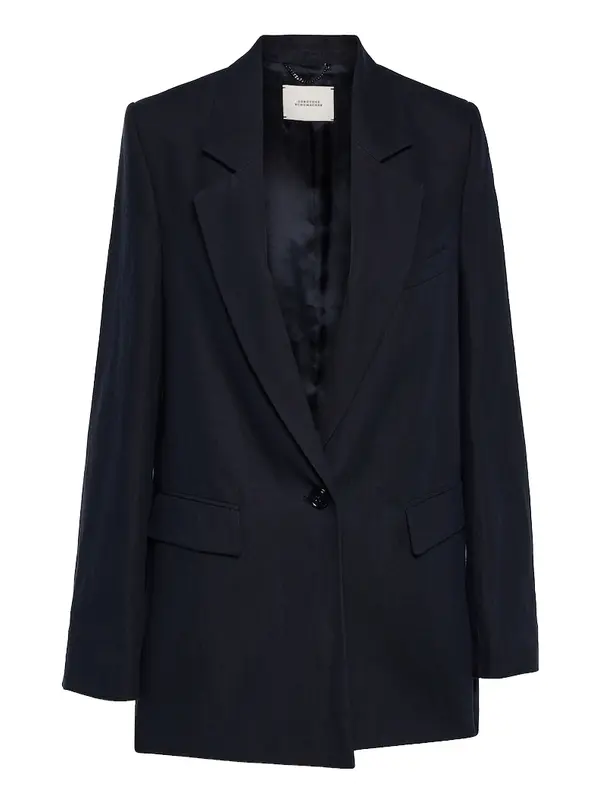 Dorothee Schumacher Cotton And Linen Blazer - Blue