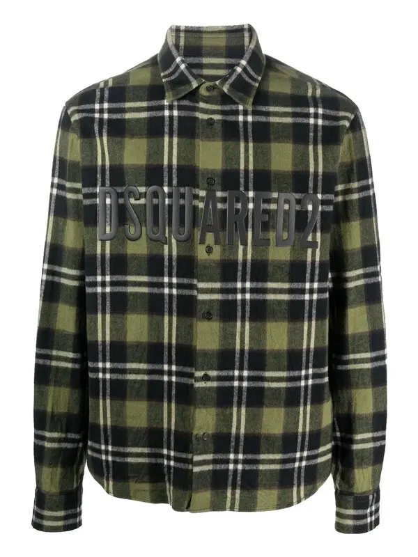 Dsquared2 Plaid-print Flannel Shirt - Green