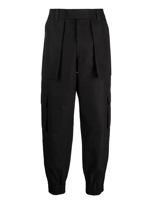 Alexander McQueen Cotton Cargo Trousers - Black
