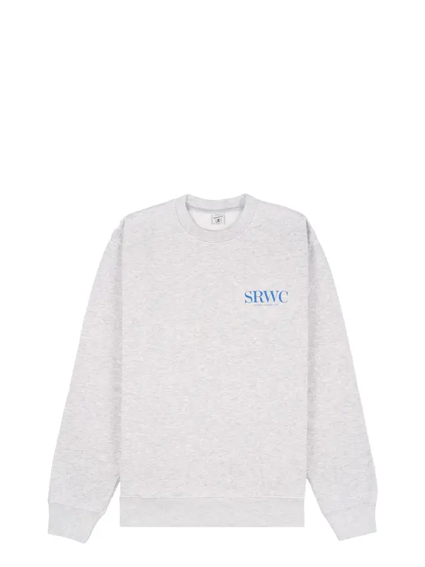 SPORTY & RICH Upper East Side Cotton Sweatshirt - Grey