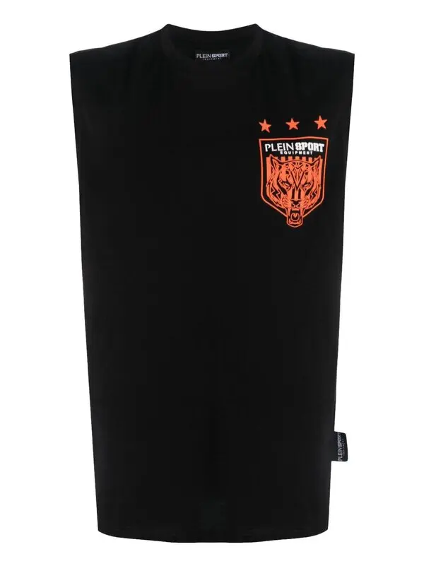 PLEIN SPORT Tiger Crest Edition Vest - Black