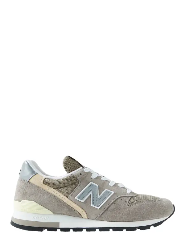 NEW BALANCE 996 Suede And Mesh Sneakers - Gray