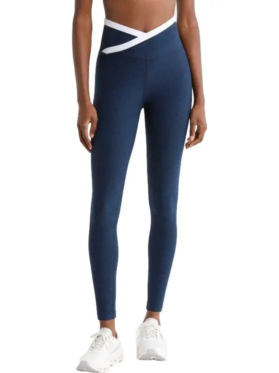 Beyond Yoga Spacedye Outlines High Waist Midi Leggings - Nocturnal Navy