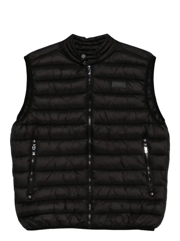 John Richmond Zip-up Vest - Black