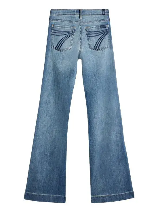 7 For All Mankind Dojo Wide-leg Jeans - Denim