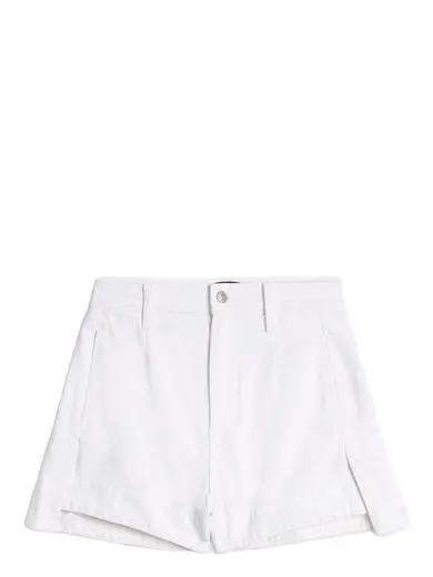 7 For All Mankind Denim Tailored Short - White