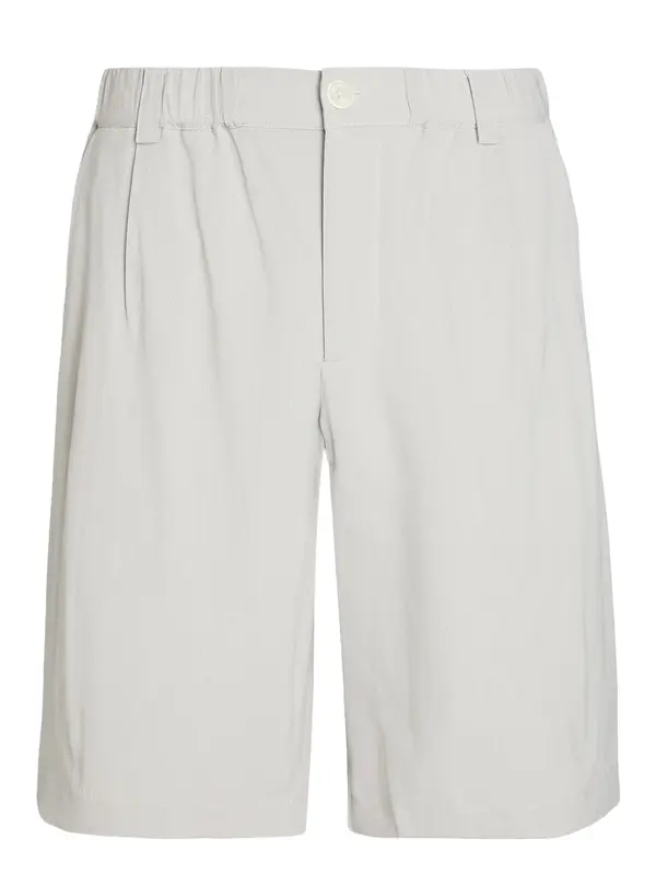 Jacquemus Gelati Woven Chino Shorts - Light Gray