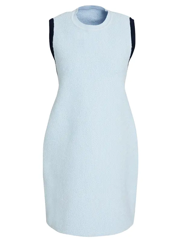 Jacquemus Sorbetto Cutout Bouclé-knit Mini Dress - Light Blue