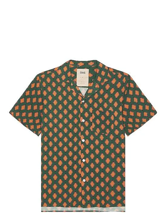 Oas Smokin Rustic Viscose Shirt - Green