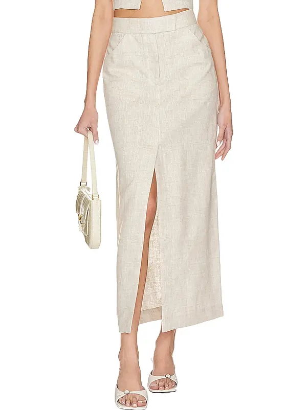 L'academie Orsina Maxi Skirt - Natural