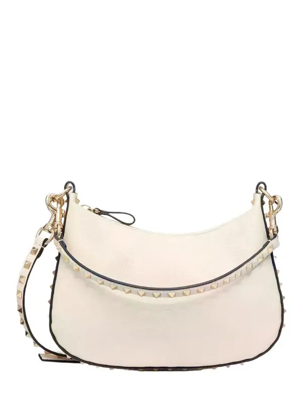 Valentino Garavani Small Rockstud Shoulder Bag - White