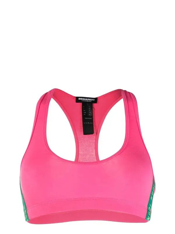 Dsquared2 Icon Color-block Bikini Top - Pink