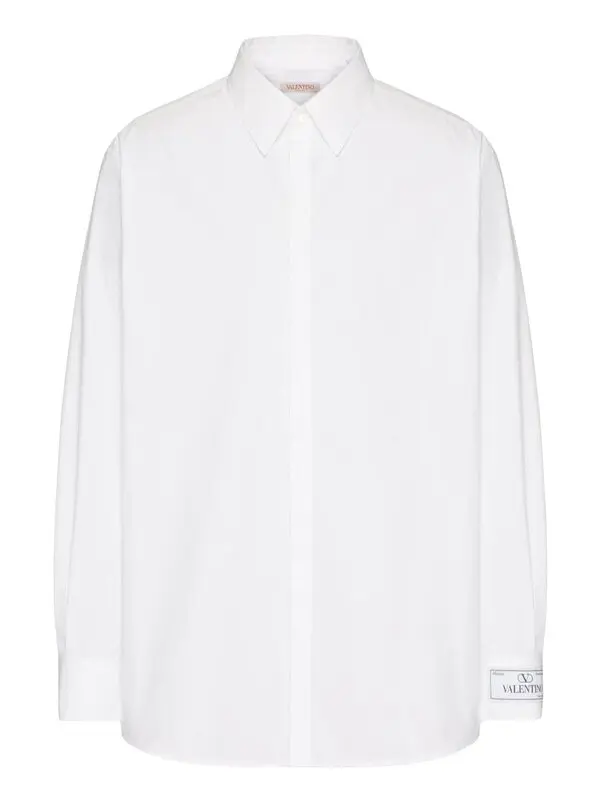 Valentino Garavani Long-sleeve Cotton Shirt - White