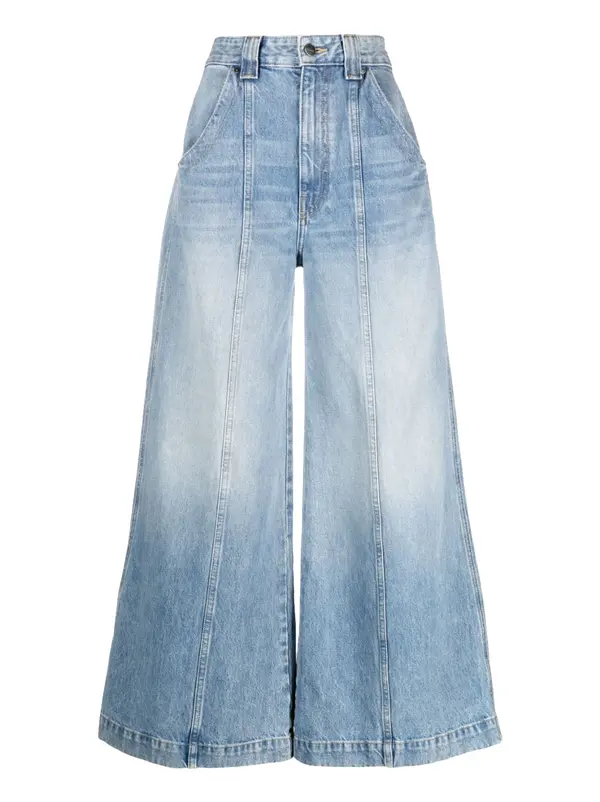 Khaite Jackie Wide-leg Jeans - Blue